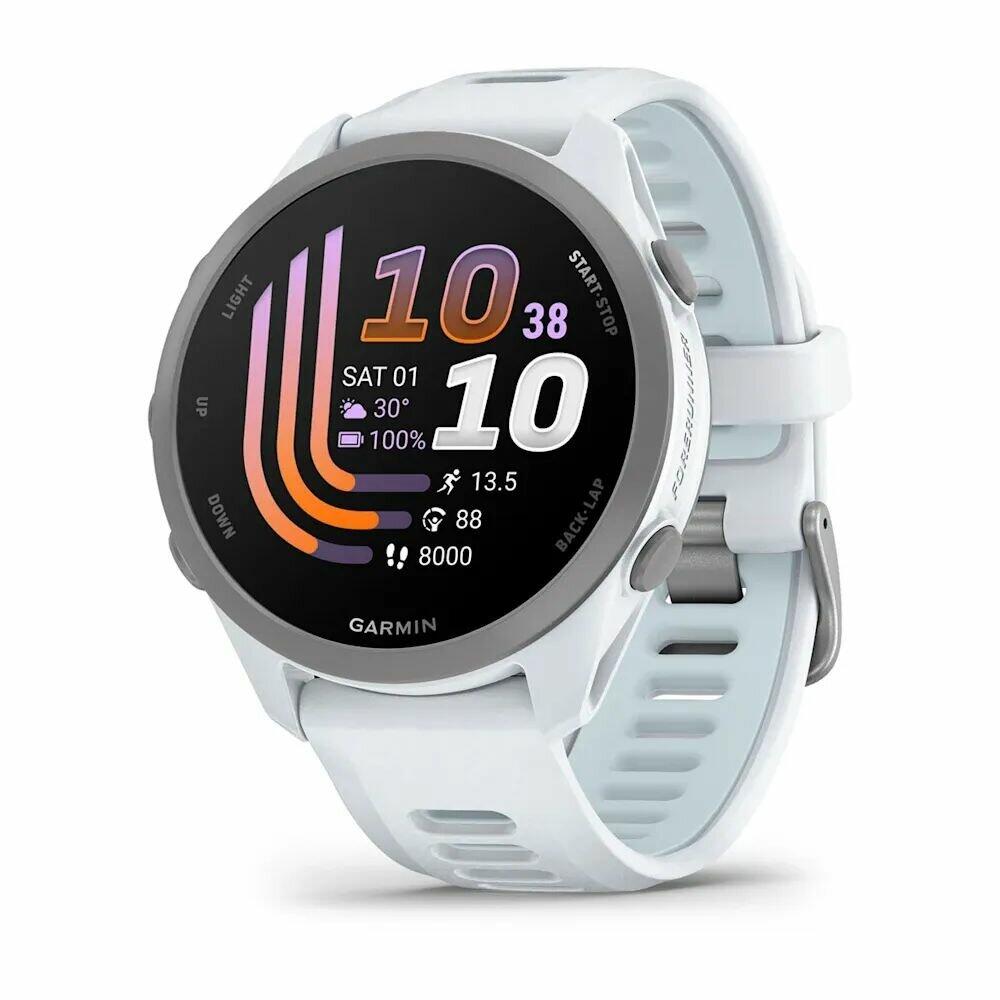 Умные часы Garmin Forerunner 170, Whitestone with Whitestone/Cloud Blue Band (010-03920-01)