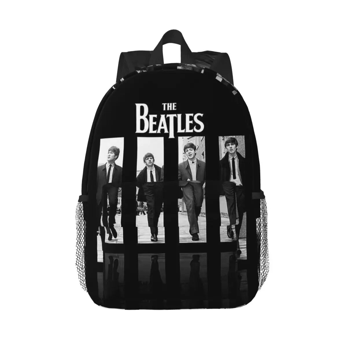 Рюкзак Harajuku The Beatle Memebers Art, вместительный ранец для мальчиков и девочек, школьная сумка через плечо для мужчин и женщин.
