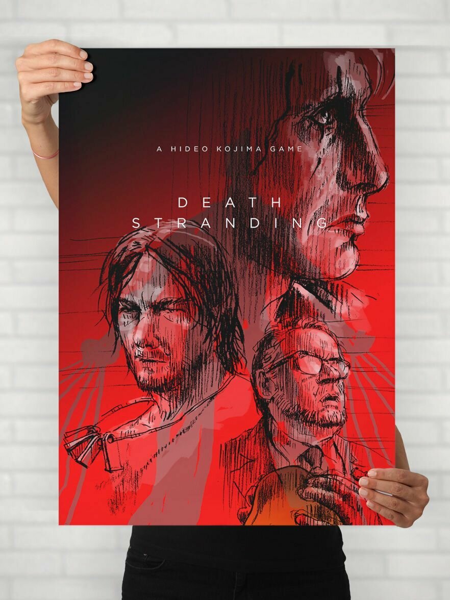 Плакат на стену для интерьера Дед Стрендинг (Death Stranding 8) - Постер по компьютерной игре формата A1 (61x84 см)