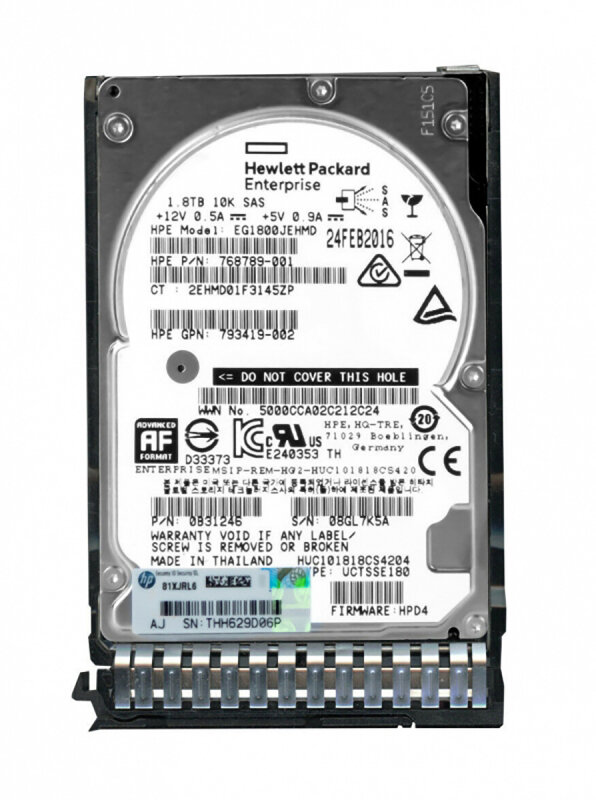 Жесткий диск HP 791055-001 1,8Tb 10000 SAS 2,5" HDD