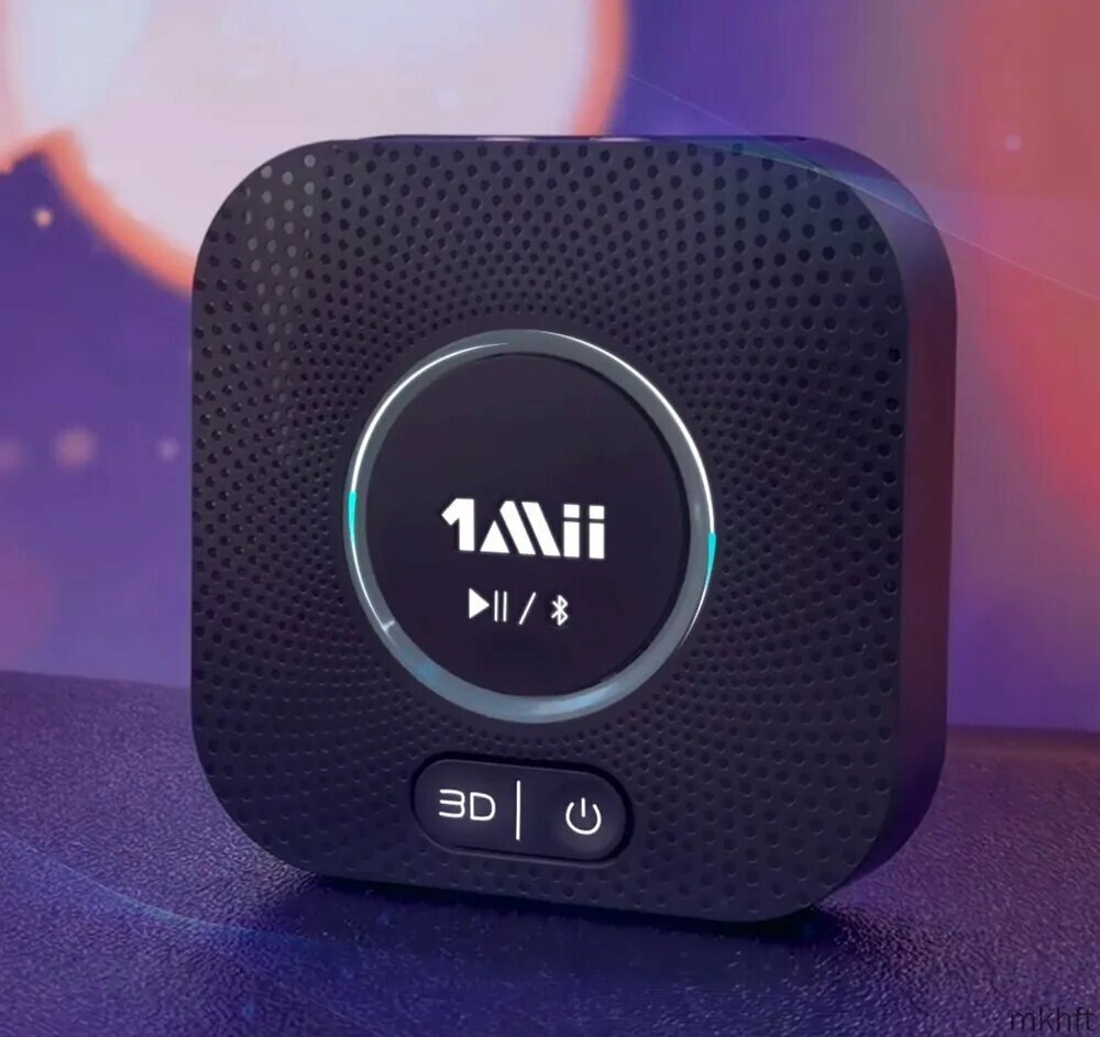 Обновленная версия 1Mii B06 Plus Bluetooth-приемник, беспроводной аудиоадаптер HiFi, Bluetooth 5.3-приемник с 3D Surround aptX HD aptX Adaptive для домашней стереосистемы потоковой передачи музыки