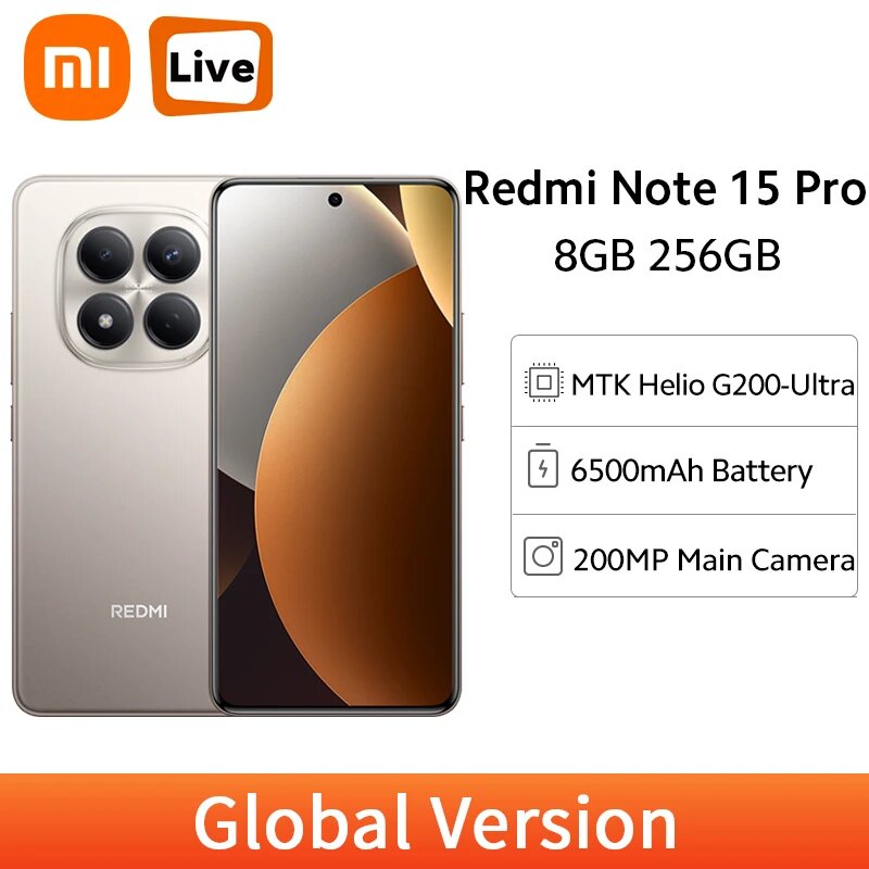 Смартфон Xiaomi Redmi Note 15 Pro, 8/256ГБ, global