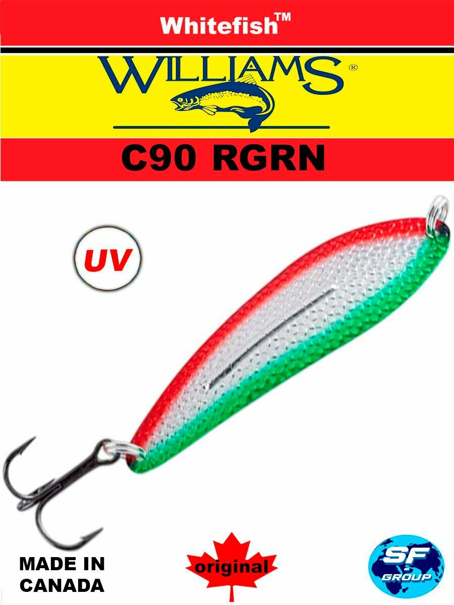 Блесна Williams Whitefish C90 RGRN