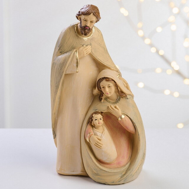 Рождественская статуэтка Рождение Иисуса 20 см бежевая, Due Esse Christmas (Ду Эссе Кристмас), XNA23031751-1