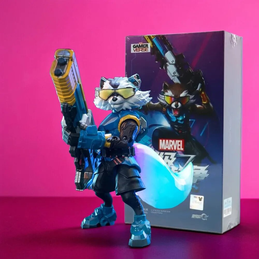 Фигурка ZD Toys Реактивный Енот 12 см Marvel Gamerverse коллекционная фигурка