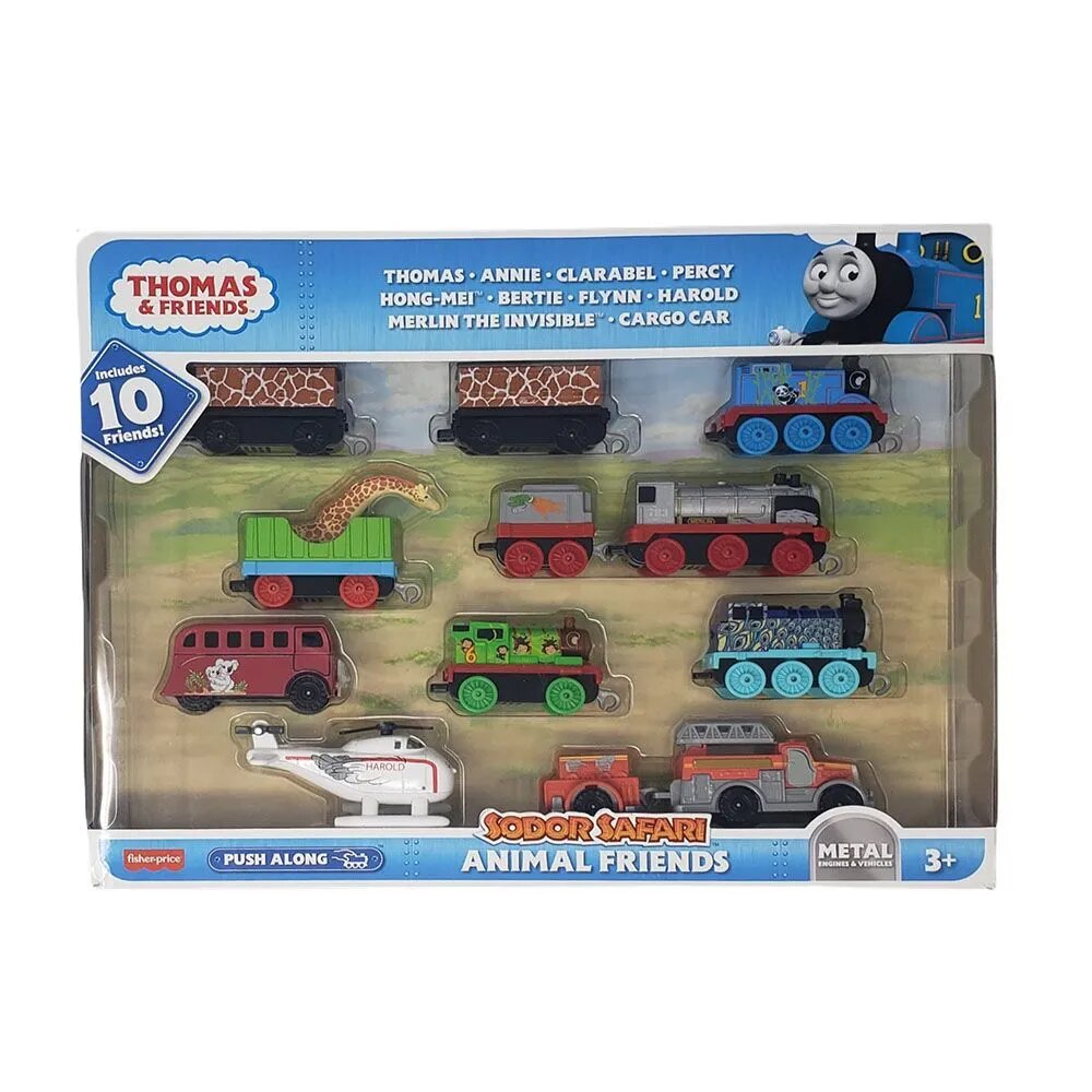 Fisher Price Thomas and Friends Playset металлические двигатели и транспортные средства, Томас и его друзья игрушечный поезд набор