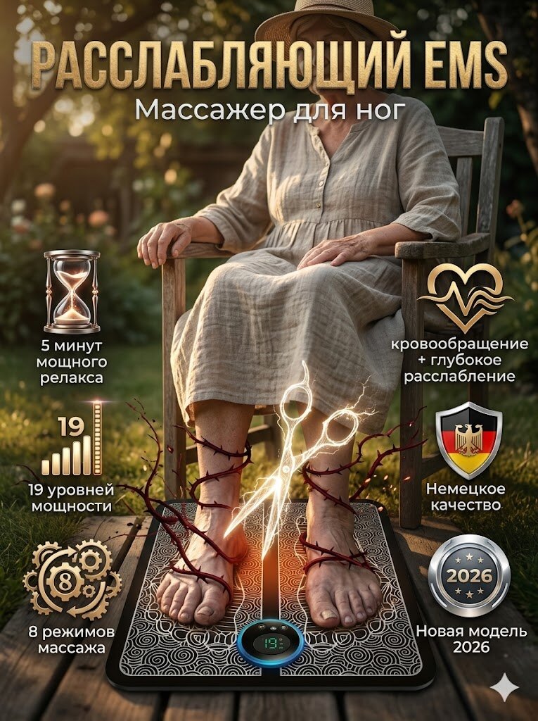 Тренажёр-миостимулятор EMS Foot Massager для стоп, массажер для ног