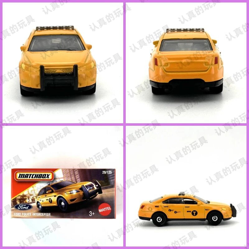 MATCHBOX Такси полиции, желтый, 1/64