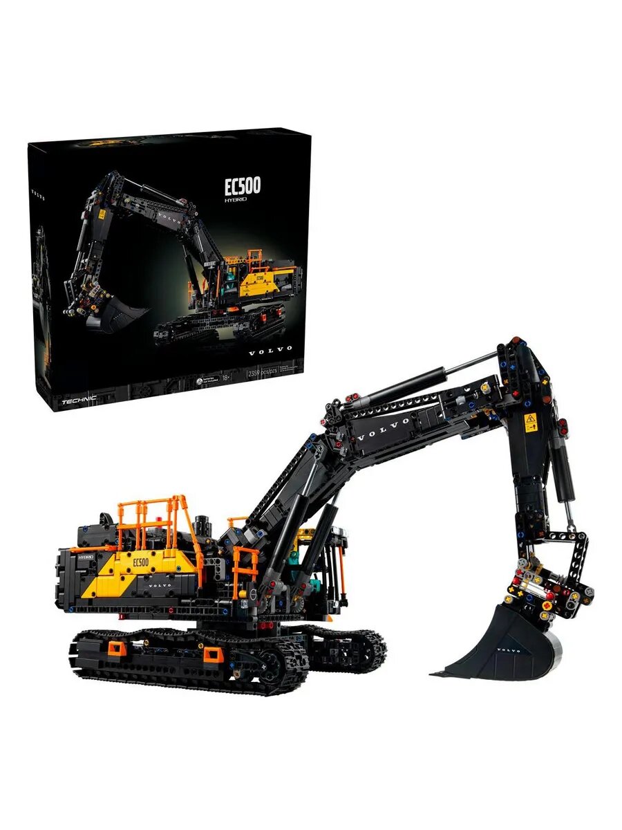 Конструктор Экскаватор VOLVO EC500 HYBRID 2359 деталей
