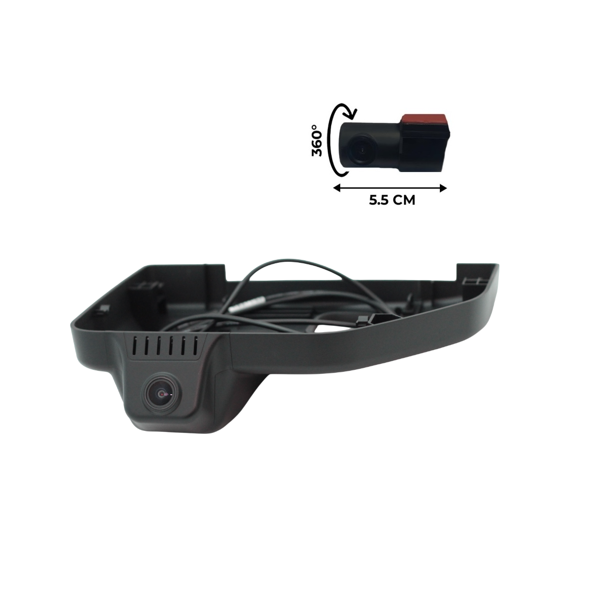 Штатный двухканальный видеорегистратор RedPower DVR-TOY16-G DUAL для Toyota Land Cruiser 300 и Lexus LX 600-700 с штатным ассистентом дальнего света(2025+) рестайлинг
