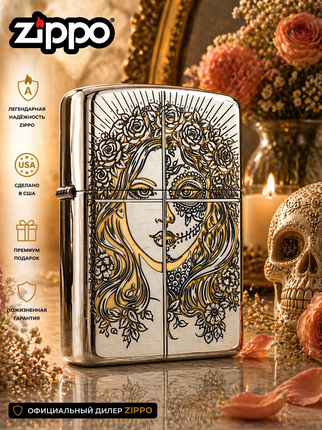 Зажигалка Zippo с гравировкой