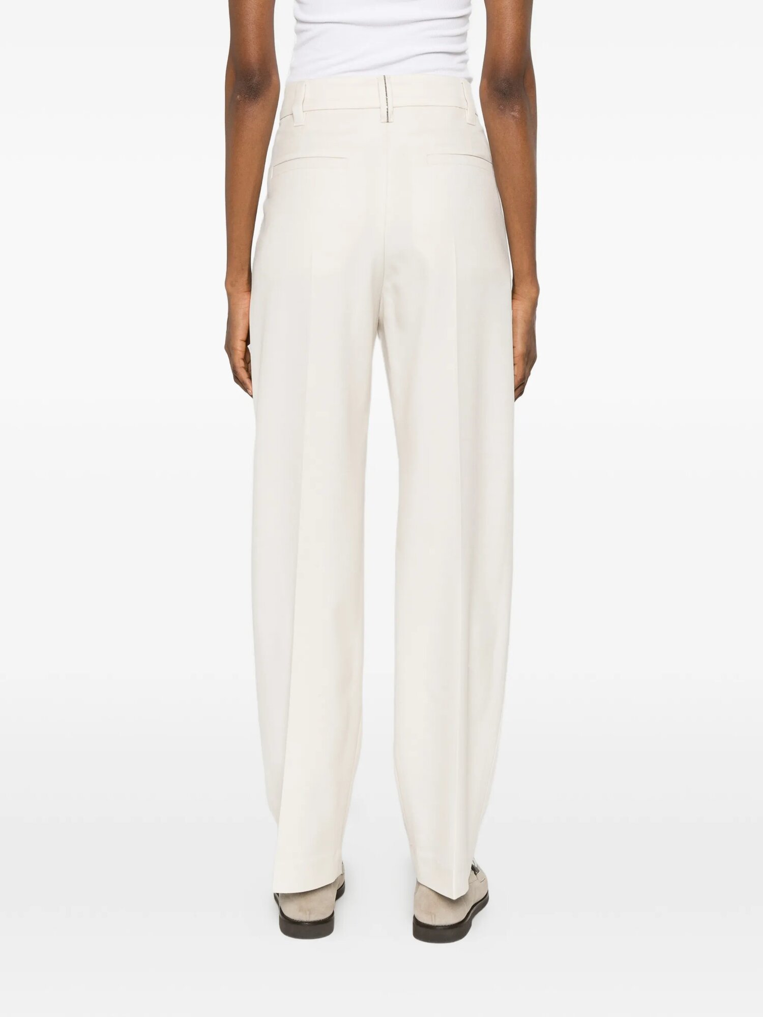 Брюки BRUNELLO CUCINELLI Straight-leg trousers, размер 44, разноцветный — фото 1