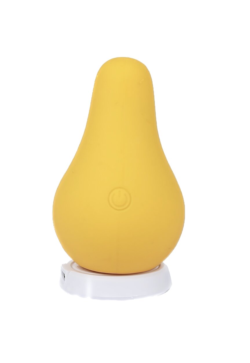 Вибратор клиторальный "Juicy Pear" перезаряжаемый, силикон, желтый, 8,2 см