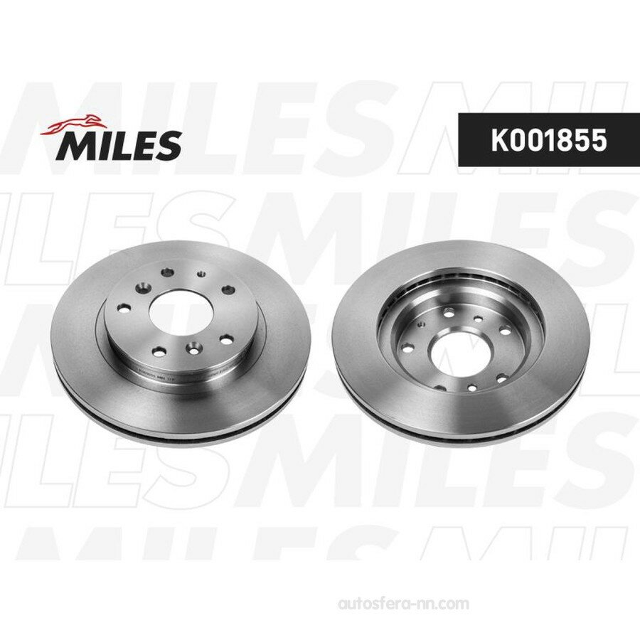 MILES K001855 Диск тормозной передний D=265мм. вентилируемый CHERY TIGGO 05-14 (TRW DF2571) K001855