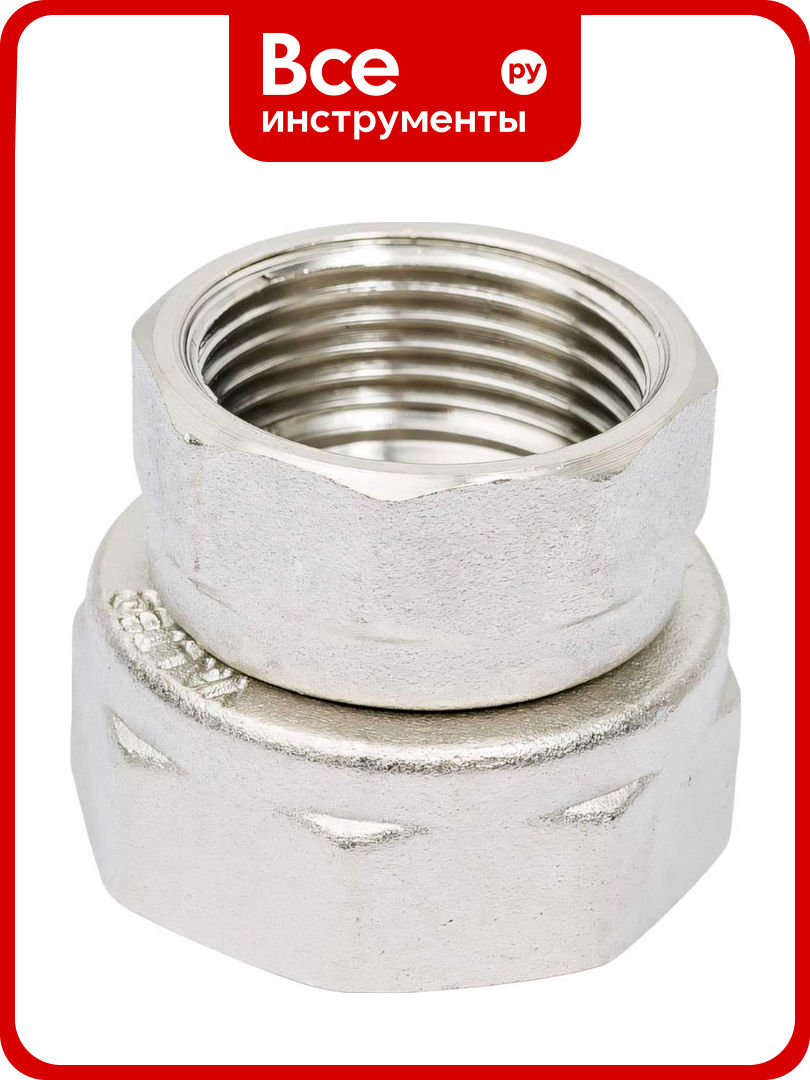 Прямой полусгон Valtec с накидной гайкой 1"х3/4" внутренняя VTr.614. N.0605