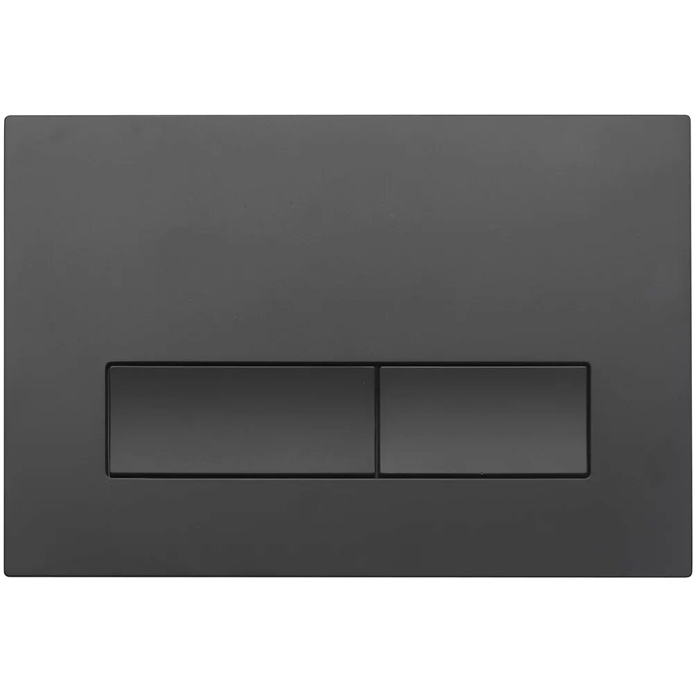 Кнопка смыва для унитаза Veconi Flush V1 черная, матовая, кнопка для инсталляции, двойной смыв