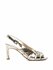 Босоножки DELCARLO Snakeskin-effect slingback sandals, размер 40, gold
