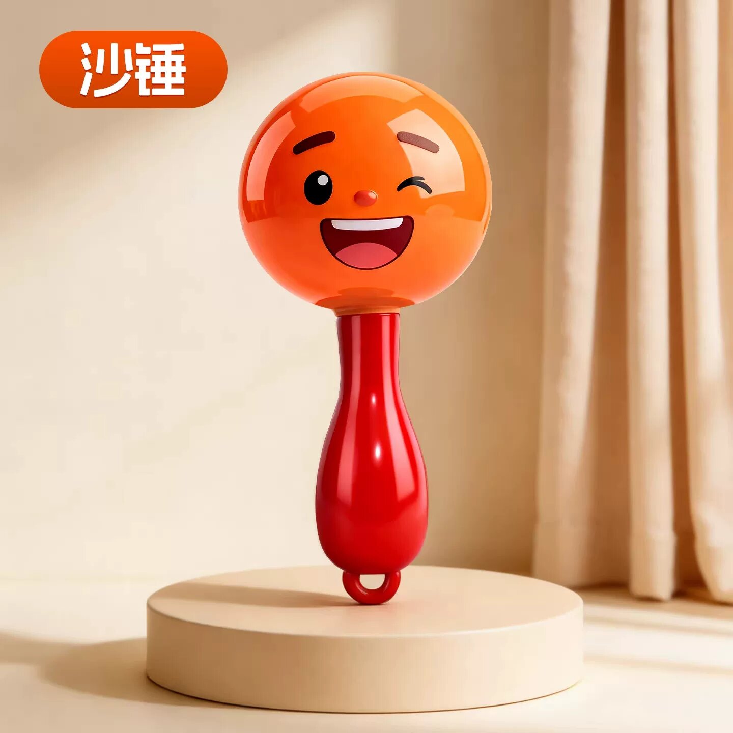 Детская погремушка-маракасы Anpanman, красная, успокаивающая игрушка для новорожденных, 0-6-12 месяцев, игрушка для