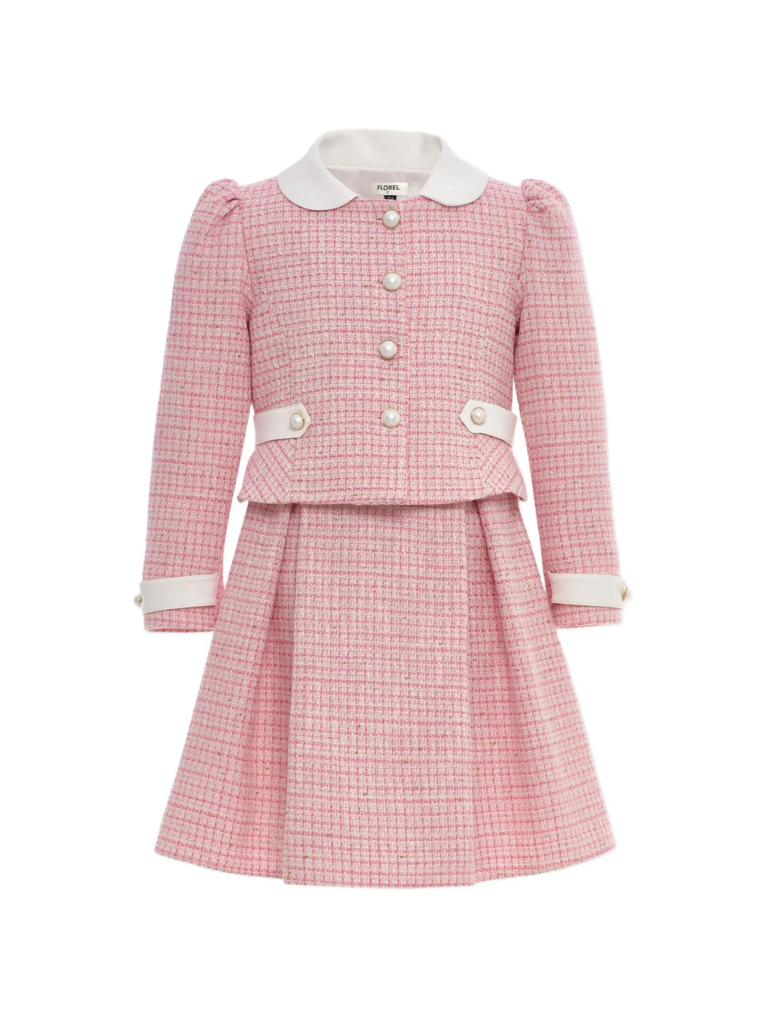 Платье Tweed-skirt sleeveless dress set