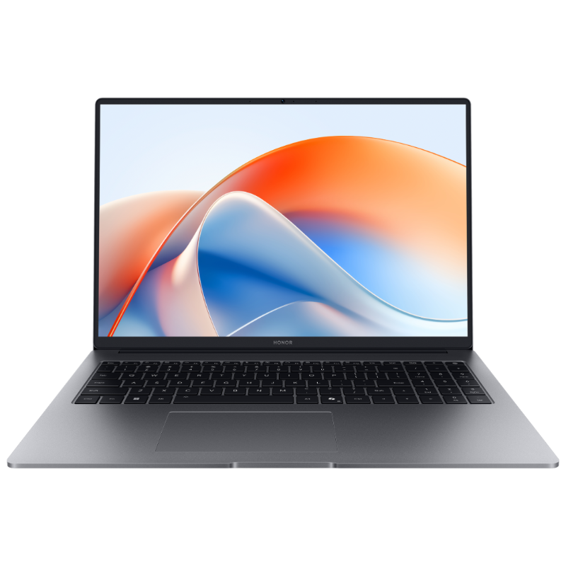 16" Ноутбук Honor MagicBook X16 Plus 1920x1200 BRB-5611F, Intel Core 5 220H (2.7 ГГц), RAM 16 ГБ LPDDR4x, SSD 1024 ГБ, Intel Arc Graphics, Windows 11 Pro + MS Office Pro, Серый, Русская раскладка