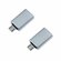 Адаптер USB-C — USB 3.0, 2 шт, Silver - Micro interface