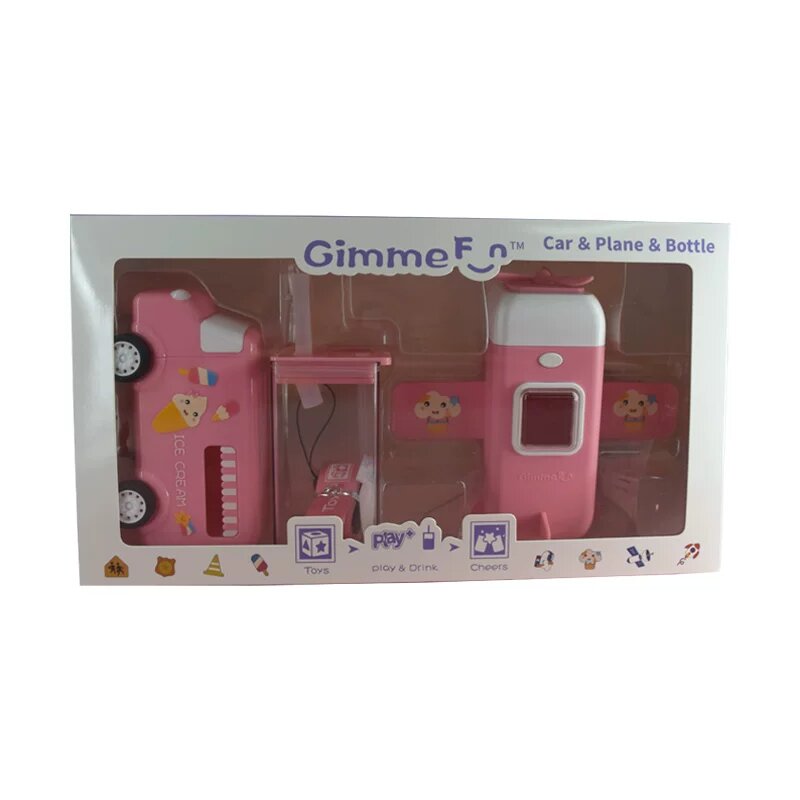 Gimmefun Двойная стенка Детский стаканчик Розовый, Без БПА, 12 унций