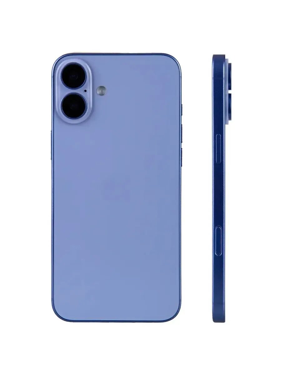 Стильный муляж iPhone 16 Plus синего цвета