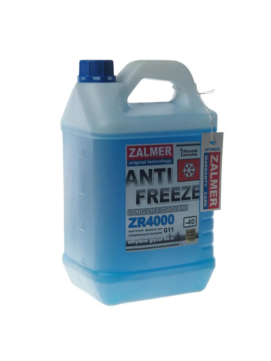 Антифриз синий -40C ZR4000 LLC G11 5кг ZALMER