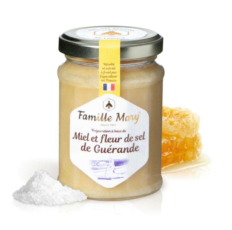 Мед c цветком соли Miel & fleur de sel de Gurande