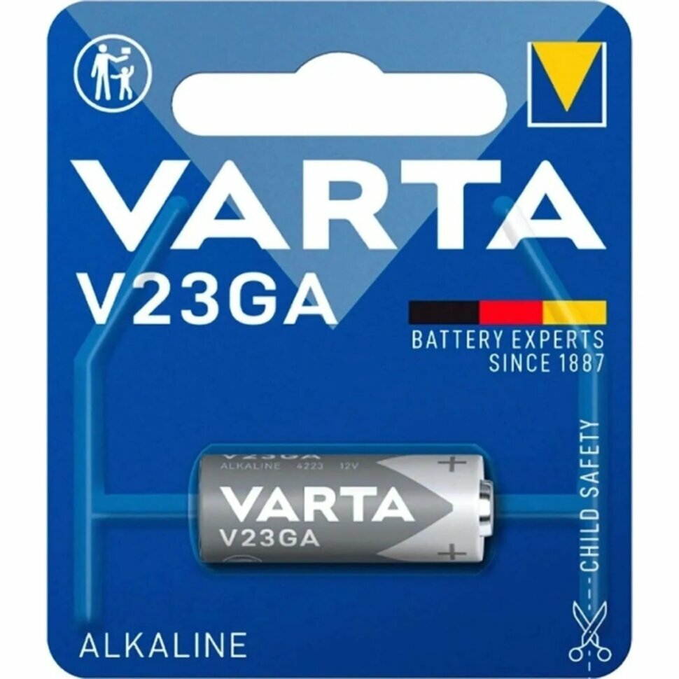 Батарейка Varta ELECTRONICS LR23/V23GA/A23/MN21 BL1 Alkaline 12V (4223), 1893626