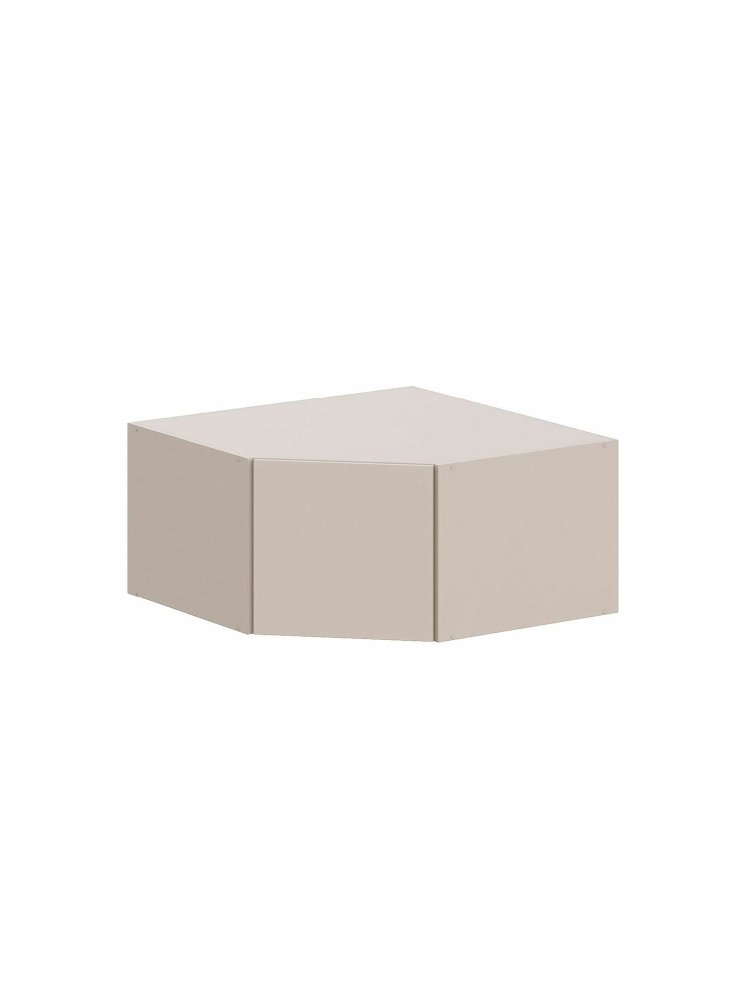 Антресоль ARNIKA ШК 5 "Лукас", ЛДСП, бежевая, угловая, 79x38x79 см