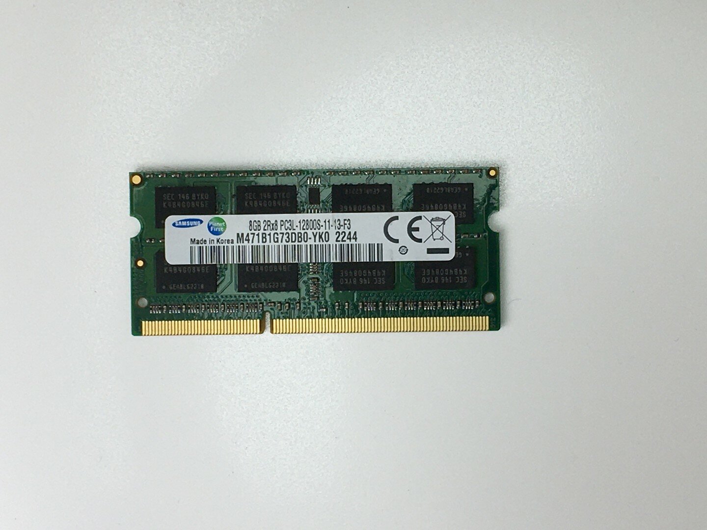 Оперативная память SODIMM 8Gb, DDR3L 1600MHz, SAMSUNG M471B1G73DB0-YK0