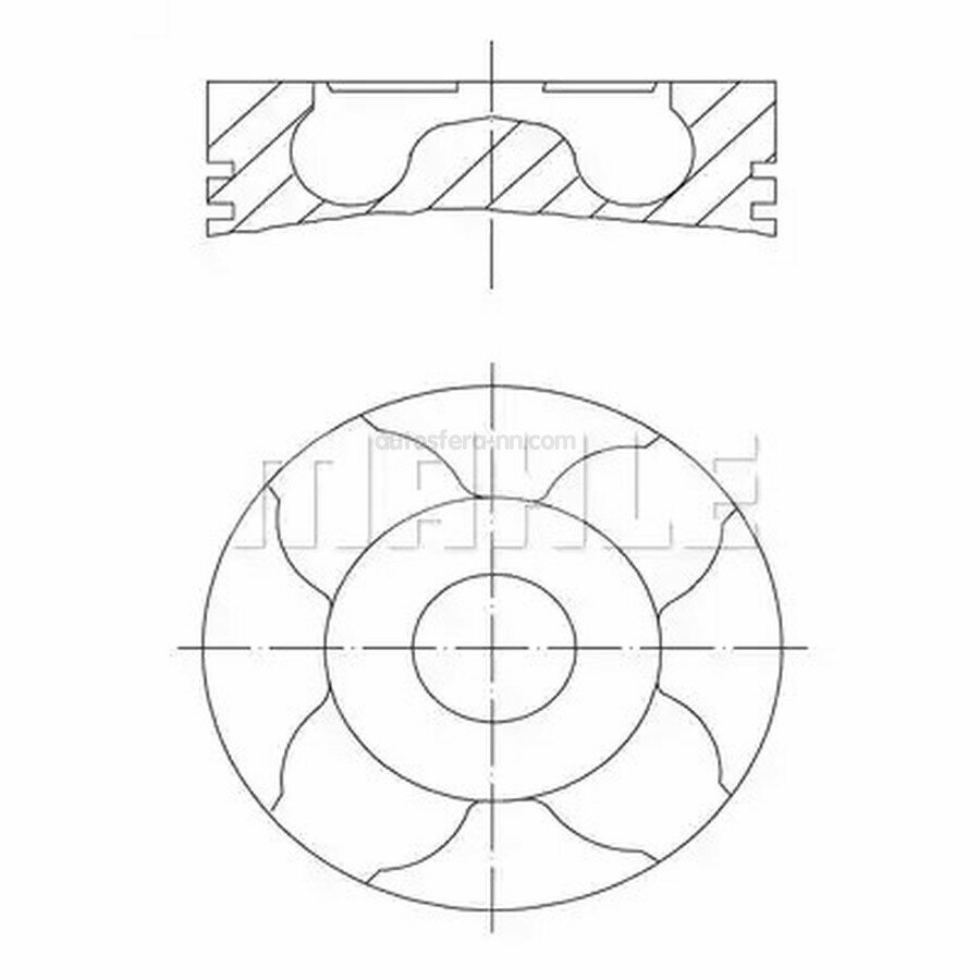 MAHLE 2293200 Поршень двигателя