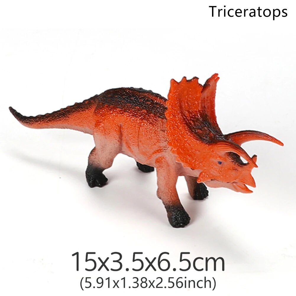 Тriceratops, оранжевый динозавр, A-02