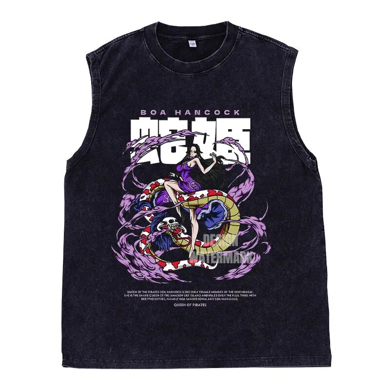Мужская майка Boa Hancock, черная, хлопок, Color: 12