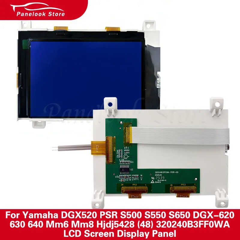 Для Yamaha DGX520 PSR S500 S550 S650 DGX-620 630 640 мм6 мм8 Hjdj5428 (48) 320240B3FF0WA ЖК-панель дисплея