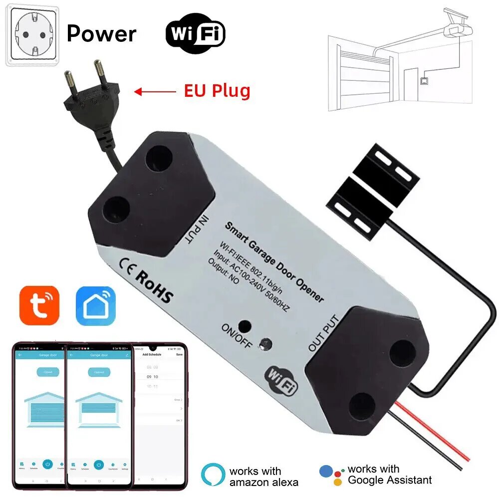 Tuya WiFi Контроллер для гаражных ворот CKM01 CKM01-EU