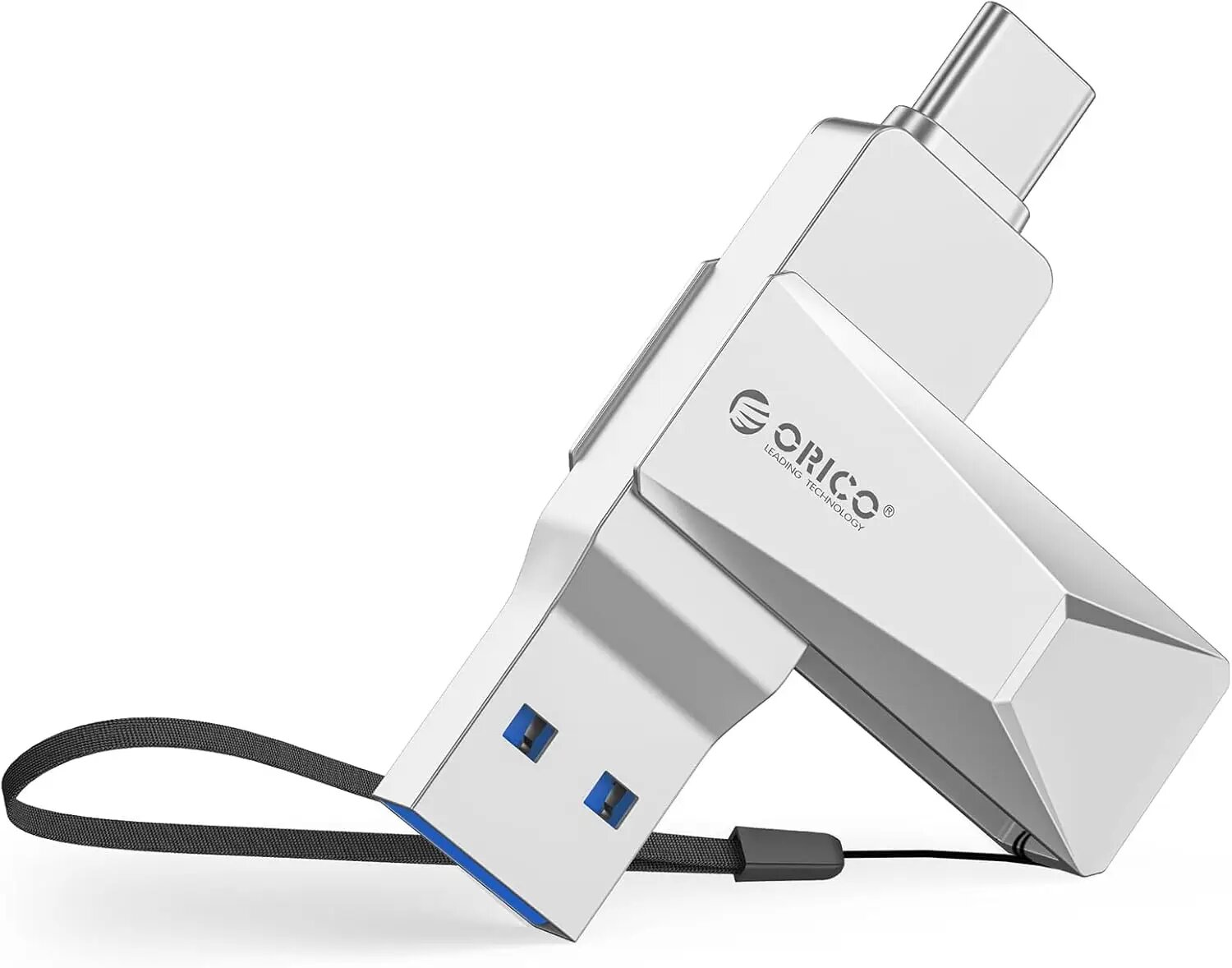 ORICO CB05 флэшка 256 ГБ 128 ГБ, 2 in 1 Silver