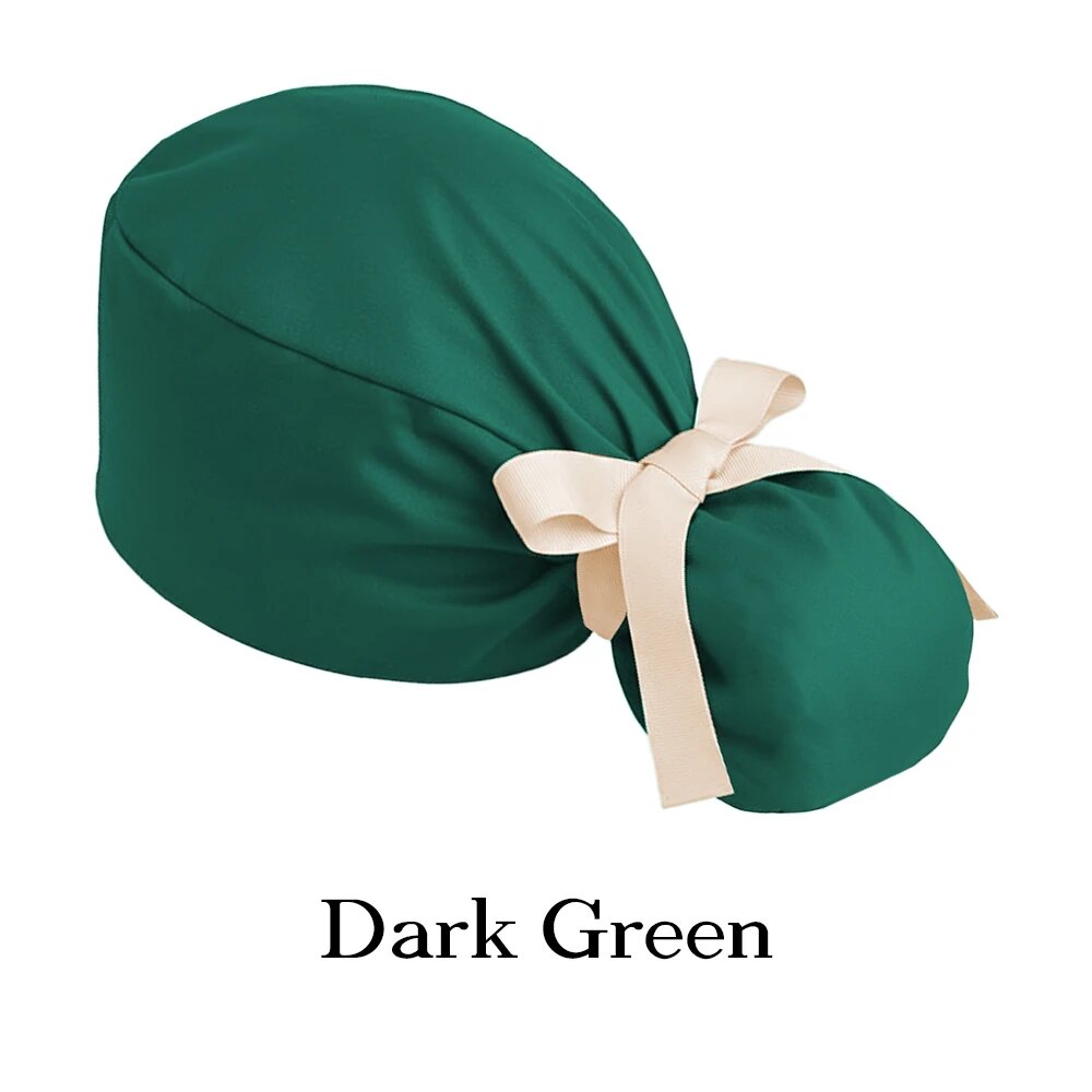 Медицинская шапочка-бини Dark Green, темно-зеленый