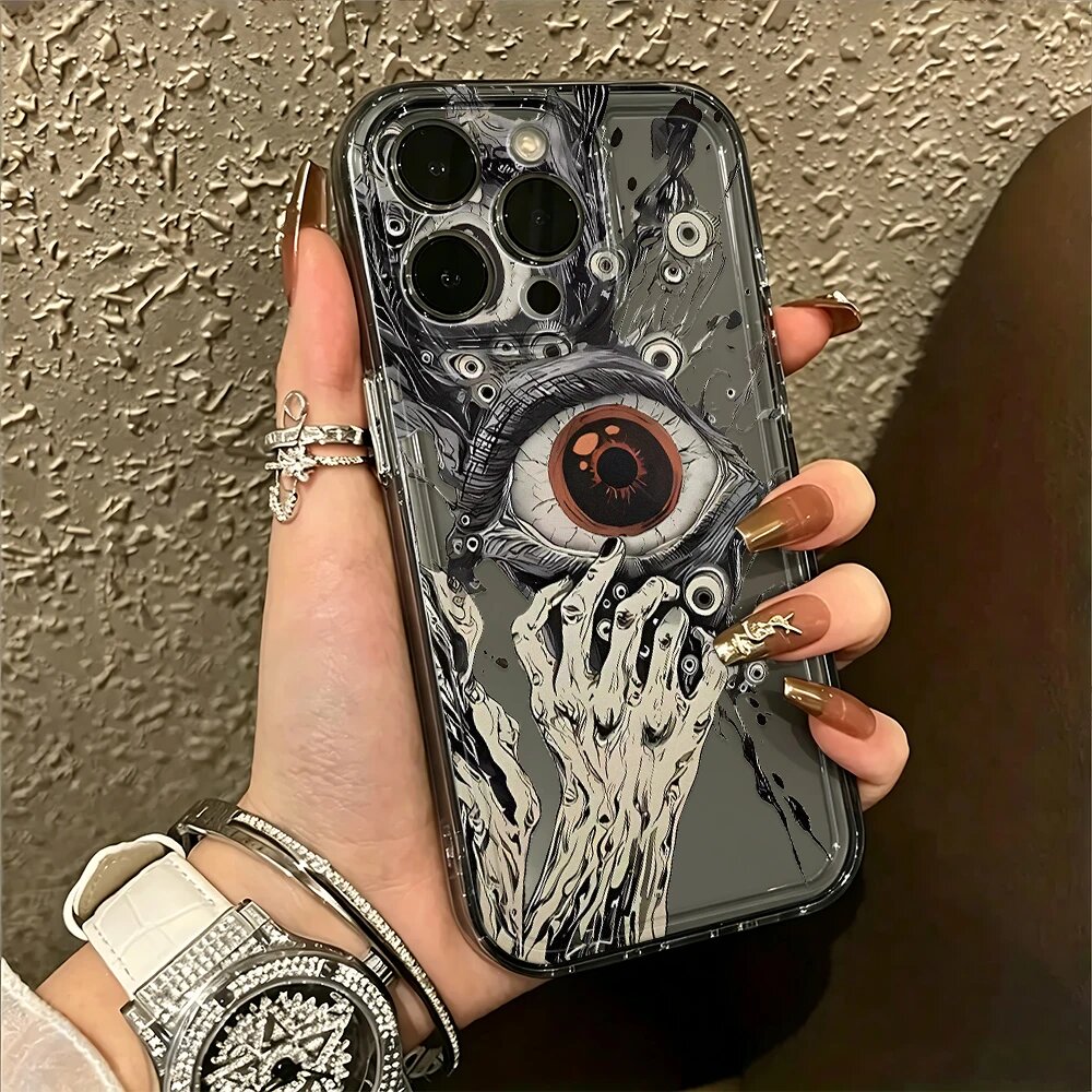 Серый чехол Dark Eye Palm для iPhone 15 ProMax