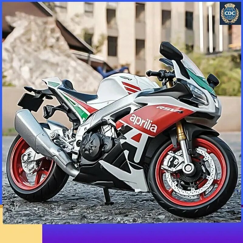 Эксклюзивная модель мотоцикла Aprilia RSV4 RR1000 в металле, масштаб 1 к 12-cdc0329