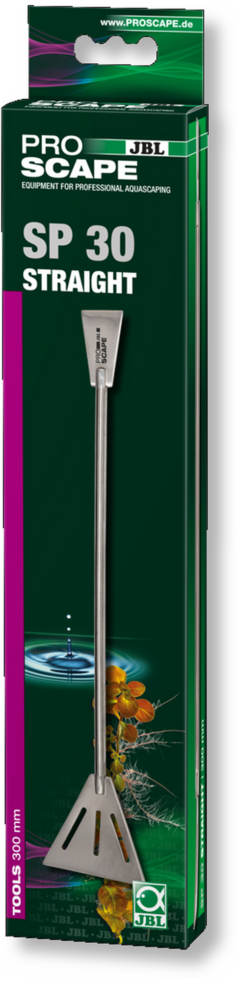 Двойная лопатка для оформления аквариума, JBL ProScape Tool SP 30 straight, 30 см