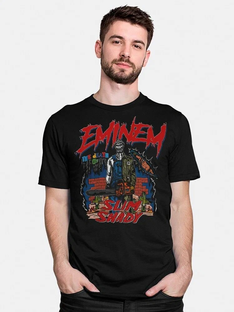 Футболка Dream Shirts Эминем / Eminem / Мужская черная 3XL