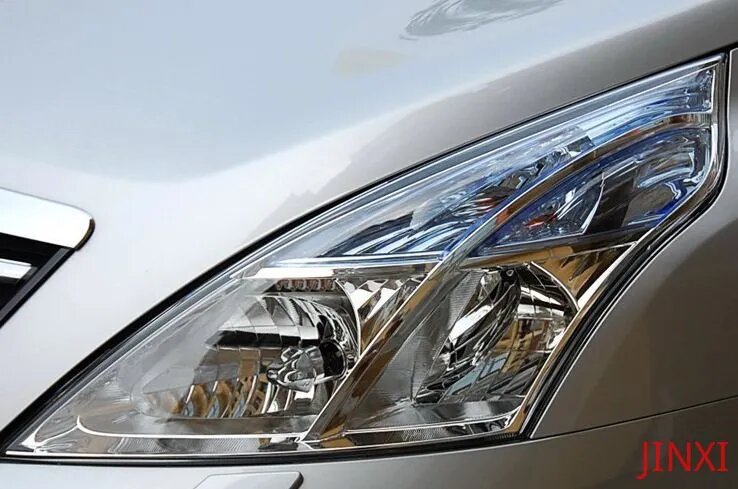 Стекло фары для Nissan Teana J32 (2008-2011) комплект 2 шт. прозрачное