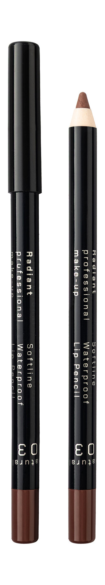 RADIANT PROFESSIONAL MAKE-UP Карандаш для губ Softline Waterproof Lip Pencil водостойкий, 1,2 г, 03 Натуральный