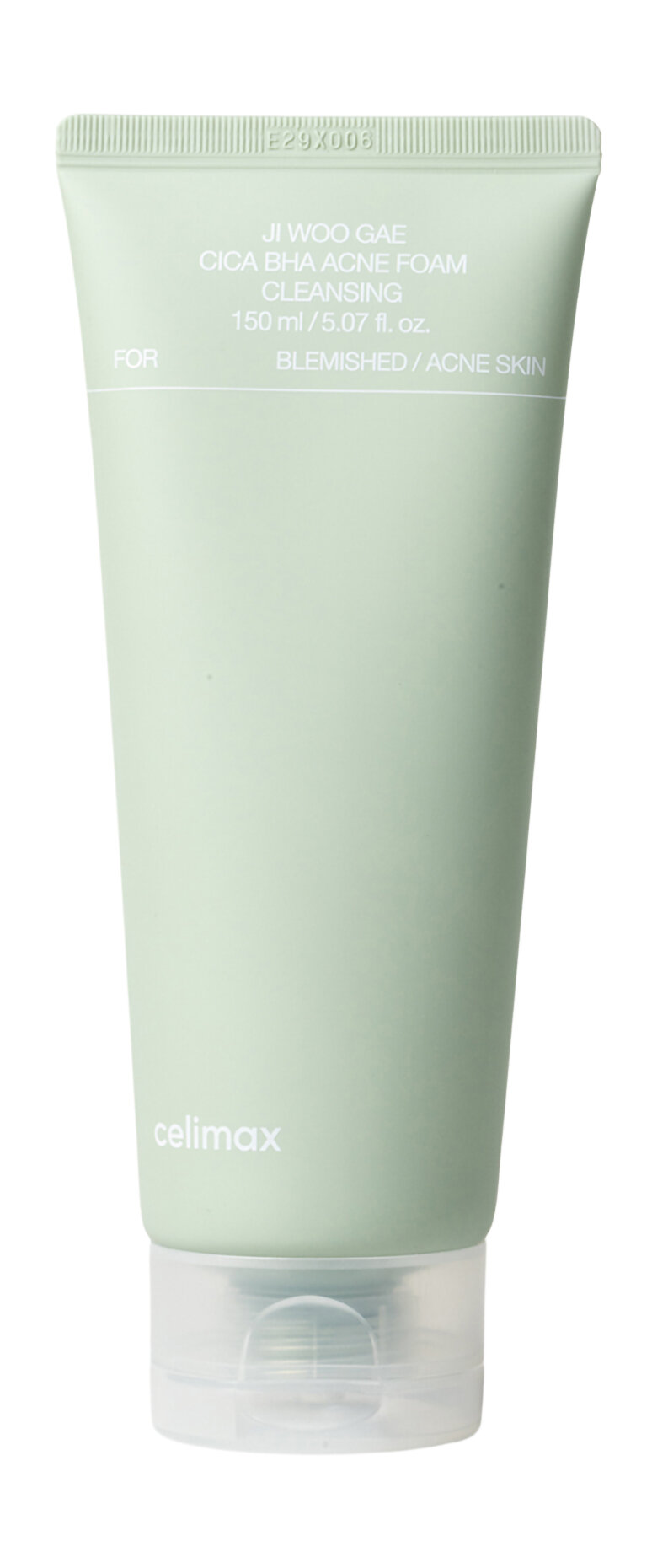 CELIMAX Пенка для лица очищающая против акне Ji Woo Gae Cica BHA Acne Foam Cleansing, 150 мл