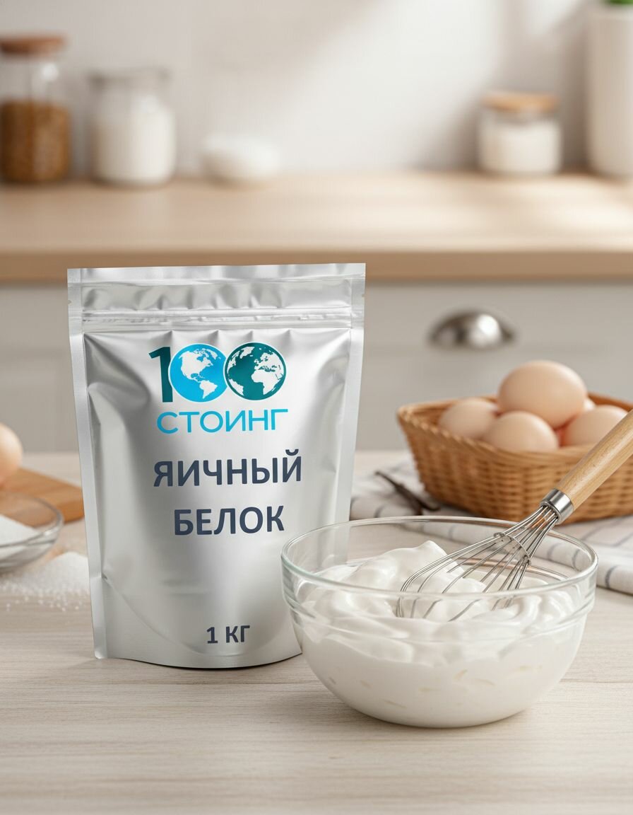 Белок яичный сухой без добавок эфко 1 кг стоинг