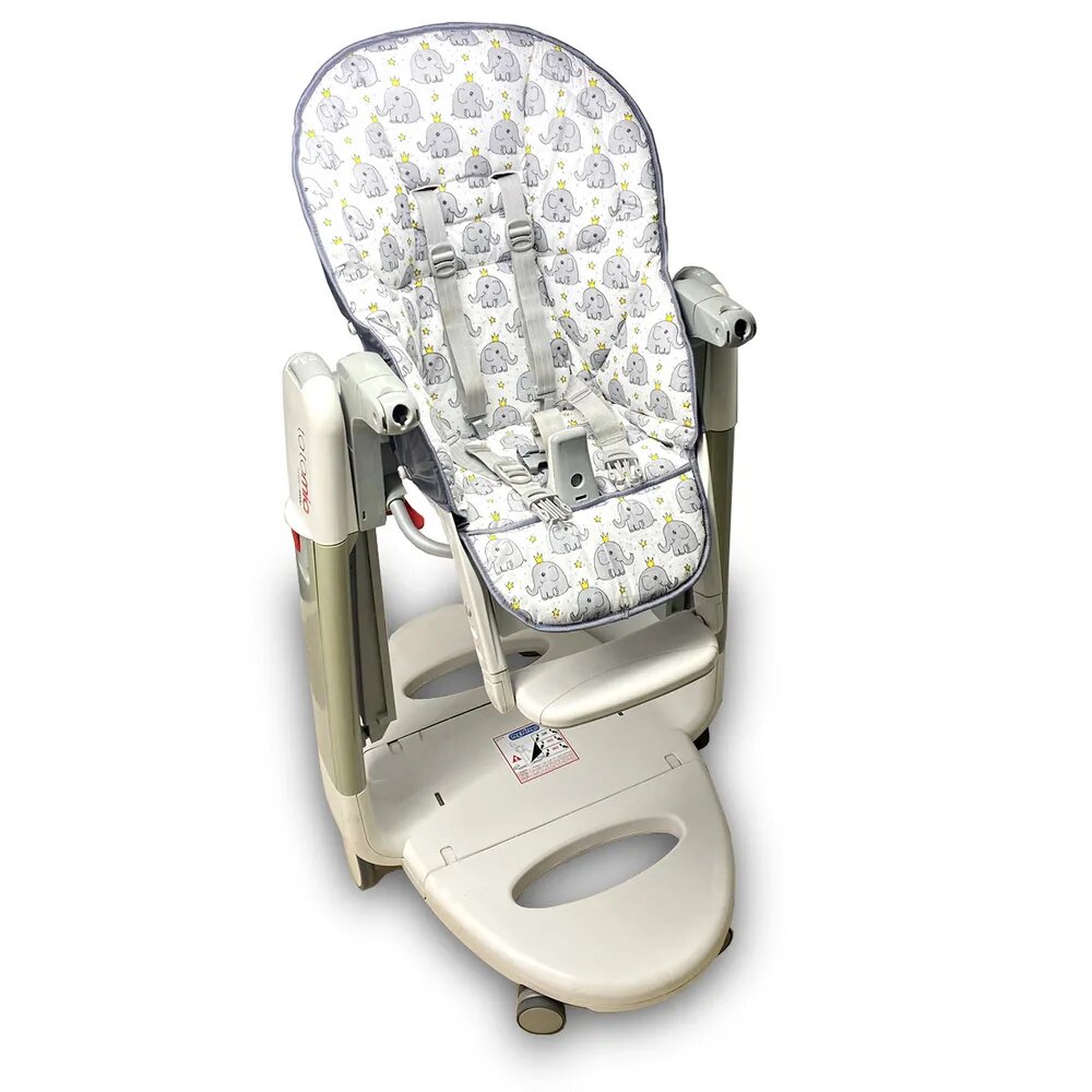 Чехол Farla на стульчик для кормления Peg-Perego Tatamia, Prima Pappa, Siesta. Слонята