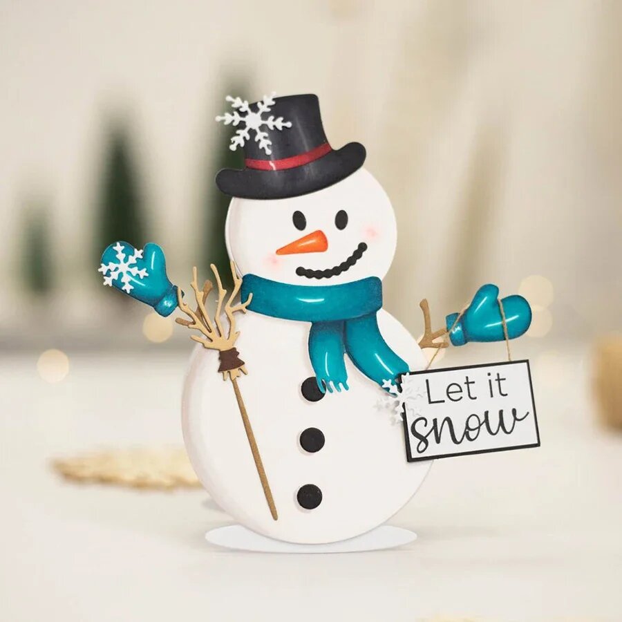 Металлические штампы для скрапбукинга Snowman