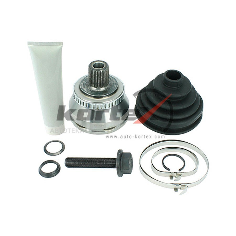 ШРУС наружный (комплект) (ABS) 45z KORTEX KVJ019 AUDI A4 2,6/2,8/2,5TDI 9/95-> , A6 2,4-2,8/1,9TDI 2/97-> , VW Passat B5 10/96->